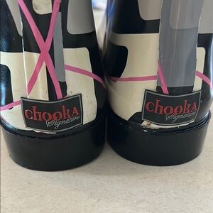 chooka | Shoes | Chooka Womens Colleen Clash Rainboot Black Pink Winter ...
